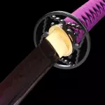 Purple Katana | T10 Carbon Steel Clay Tempered Purple Blade Katana with ...