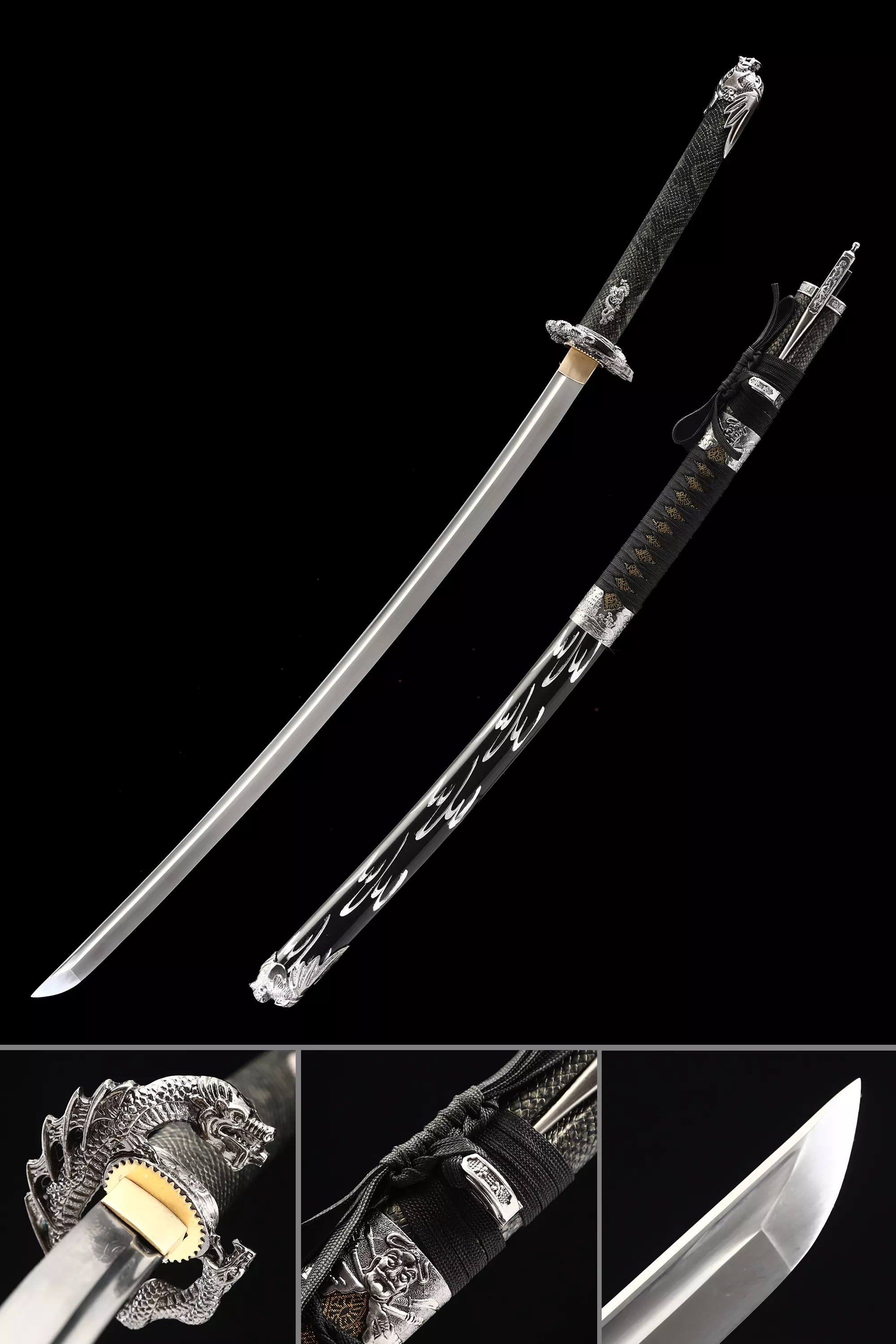 Dragon Katana | Handmade Japanese Samurai Sword High Manganese Steel ...