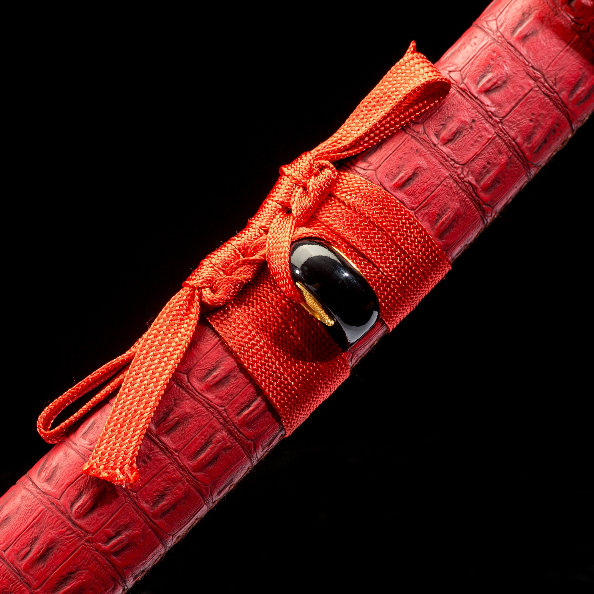 Handmade High Manganese Steel Japanese Katana Samurai Swords With Red ...