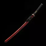 Red Blade Katana | Handmade Japanese Katana Sword Manganese Steel With ...