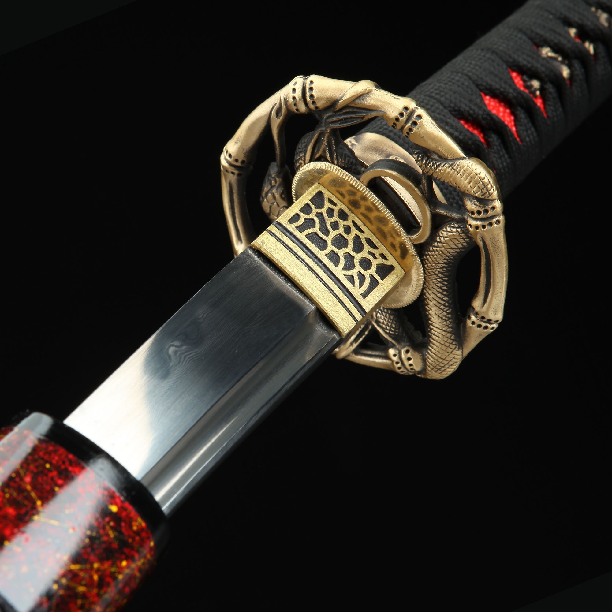 Handmade 1000 Layer Folded Steel Real Hamon Japanese Wakizashi Sword ...