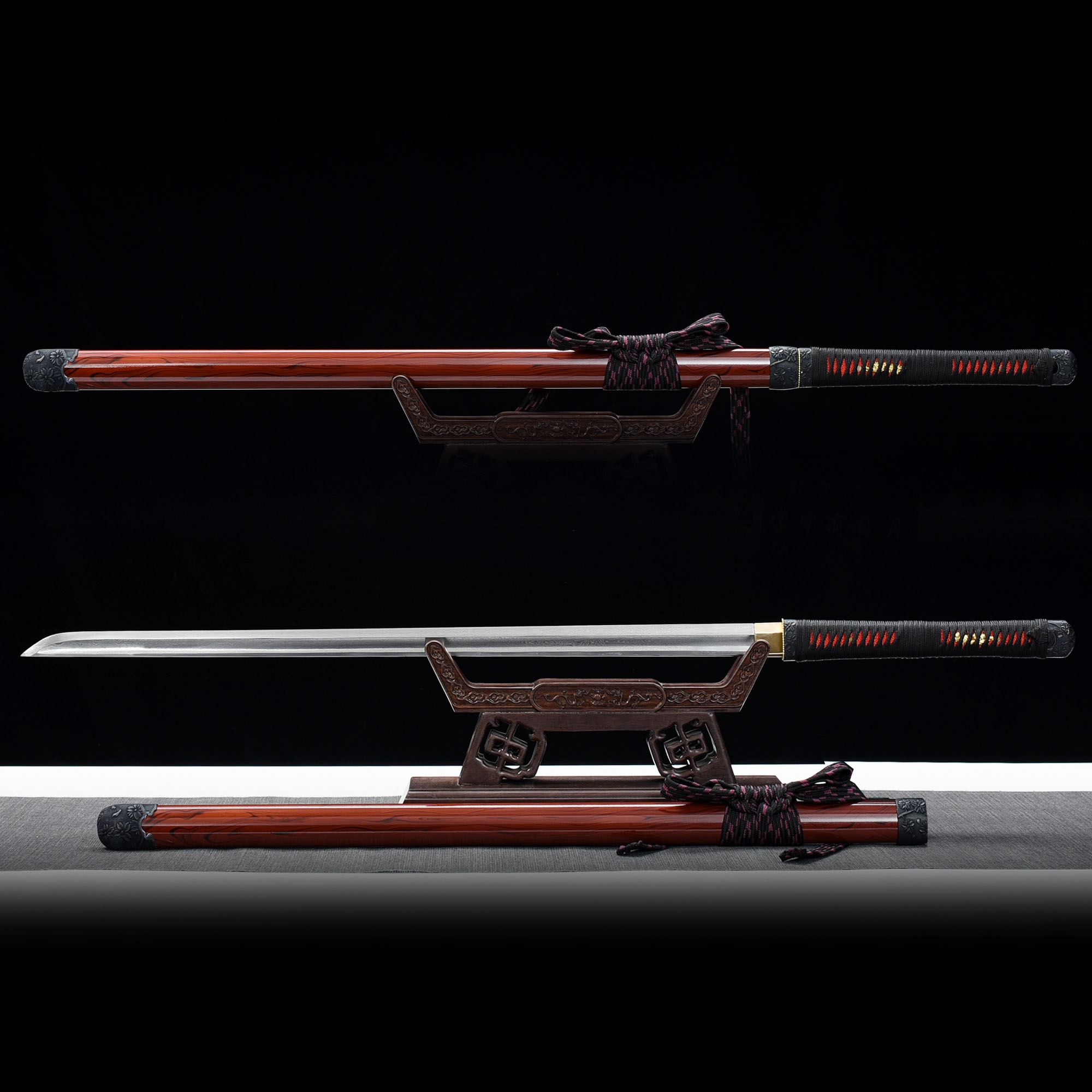 Handmade High Performance Folded Steel Full Tang Real Ninjato Ninja No ...