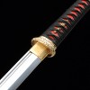 Red Black Ninja Theme Full Tang Hand Forged Ninjato Straight Katana ...