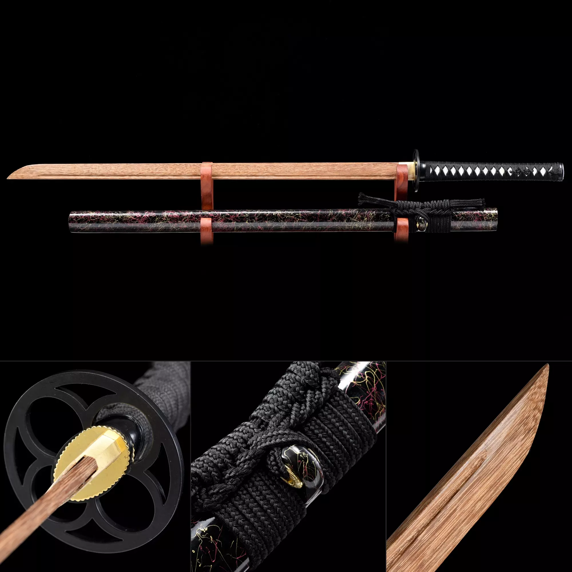 Wooden Ninjato | Handmade Wooden Blade Unsharpened Ninjato Ninja Sword ...