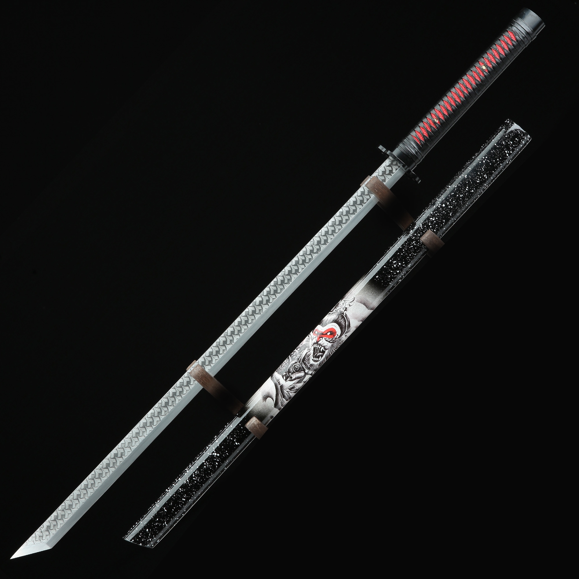 Handmade Manganese Steel Monkey King Theme Japanese Ninjato Real Ninja ...
