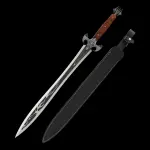 Fantasy Sword | Handmade Fantasy Sword With Black Leather Scabbard ...