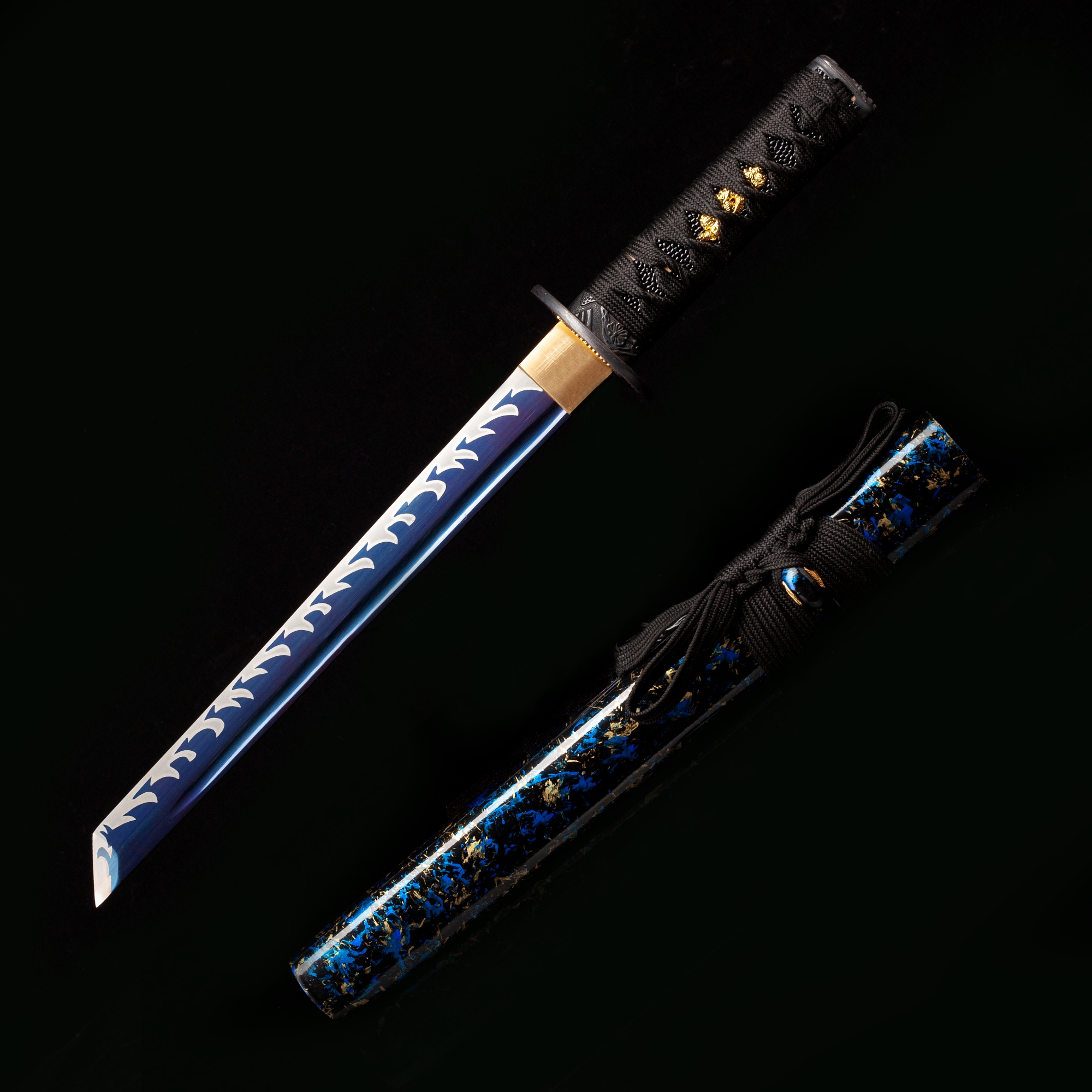 Handmade High Manganese Steel Real Short Ninjato Japanese Hamidashi ...