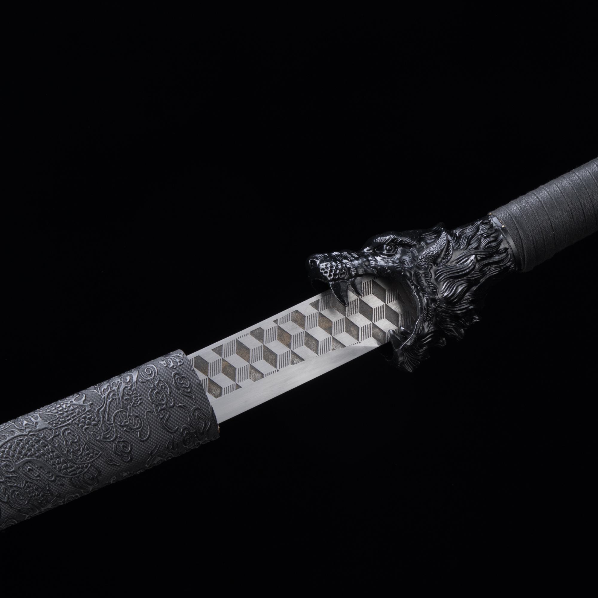 Chinese Broadsword | Handmade Modern Chinese Broadsword With Black ...