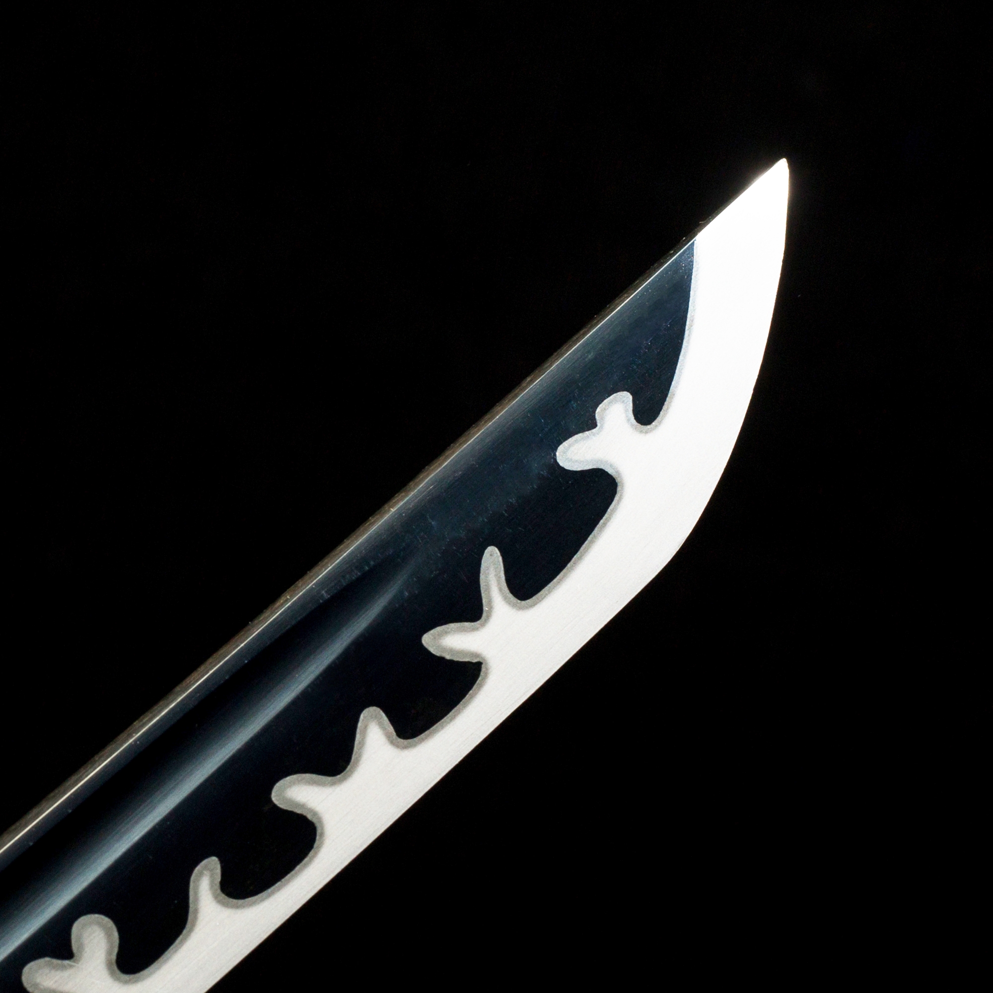 High Manganese Steel Black Blade Sharpening Japanese Katana Samurai ...