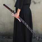 Red Blade Katana | Handmade Full Tang Japanese Katana Sword 1095 Carbon ...