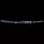 Blue Katana | Handmade Japanese Samurai Sword With Blue Blade And ...