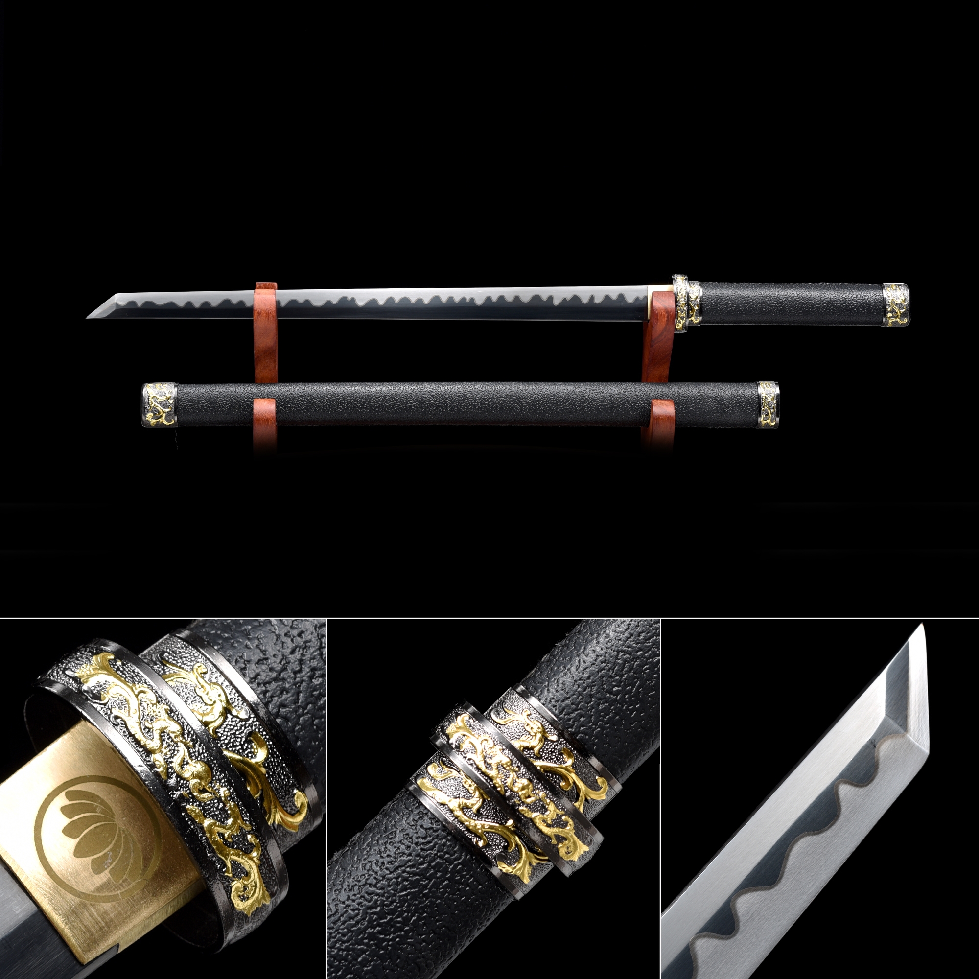 Handmade High Manganese Steel Sharpening Real Japanese Ninjato Ninja ...