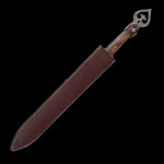 Fantasy Sword | Handmade Fantasy Sword With Brown Leather Saya - TrueKatana