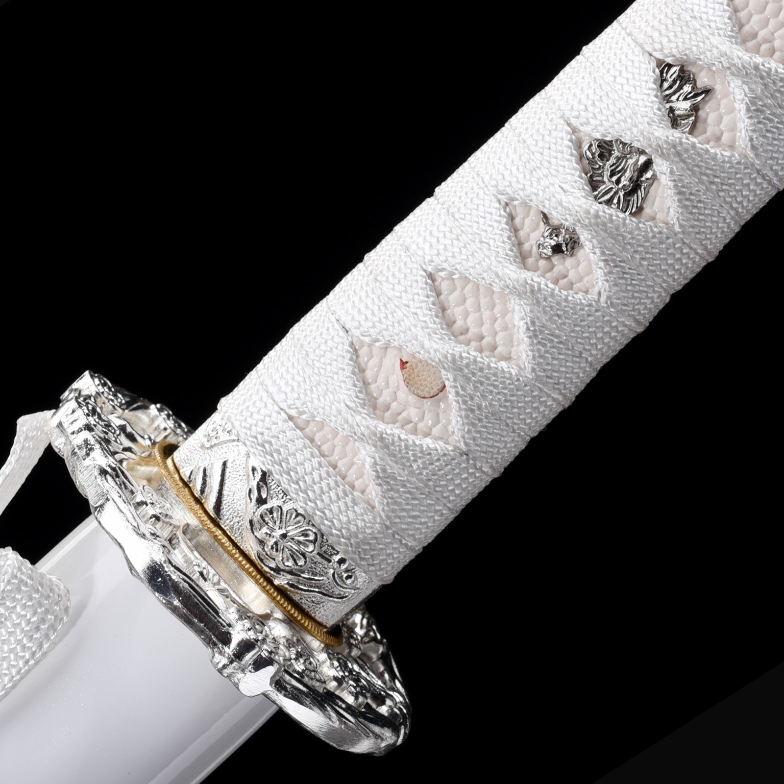 Hand Forged Clay Tempered Blade Real Hamon White Katana Japanese ...