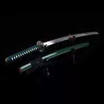 Green Katana | Handmade Japanese Samurai Sword With Green Scabbard ...
