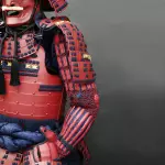 Handmade Red Arima Clan Japanese Samurai Armor, Life Size Samurai Armor ...