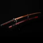 Katana Sword | Handmade Red Japanese Katana Sword With High Manganese ...