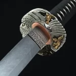 Damascus Katana | Handcrafted Luxury Damascus Steel Katana With Pearl ...