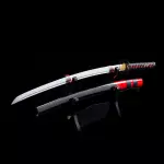 Black And Red Katana | Manganese Steel Katana with Red-Black Lacquered ...
