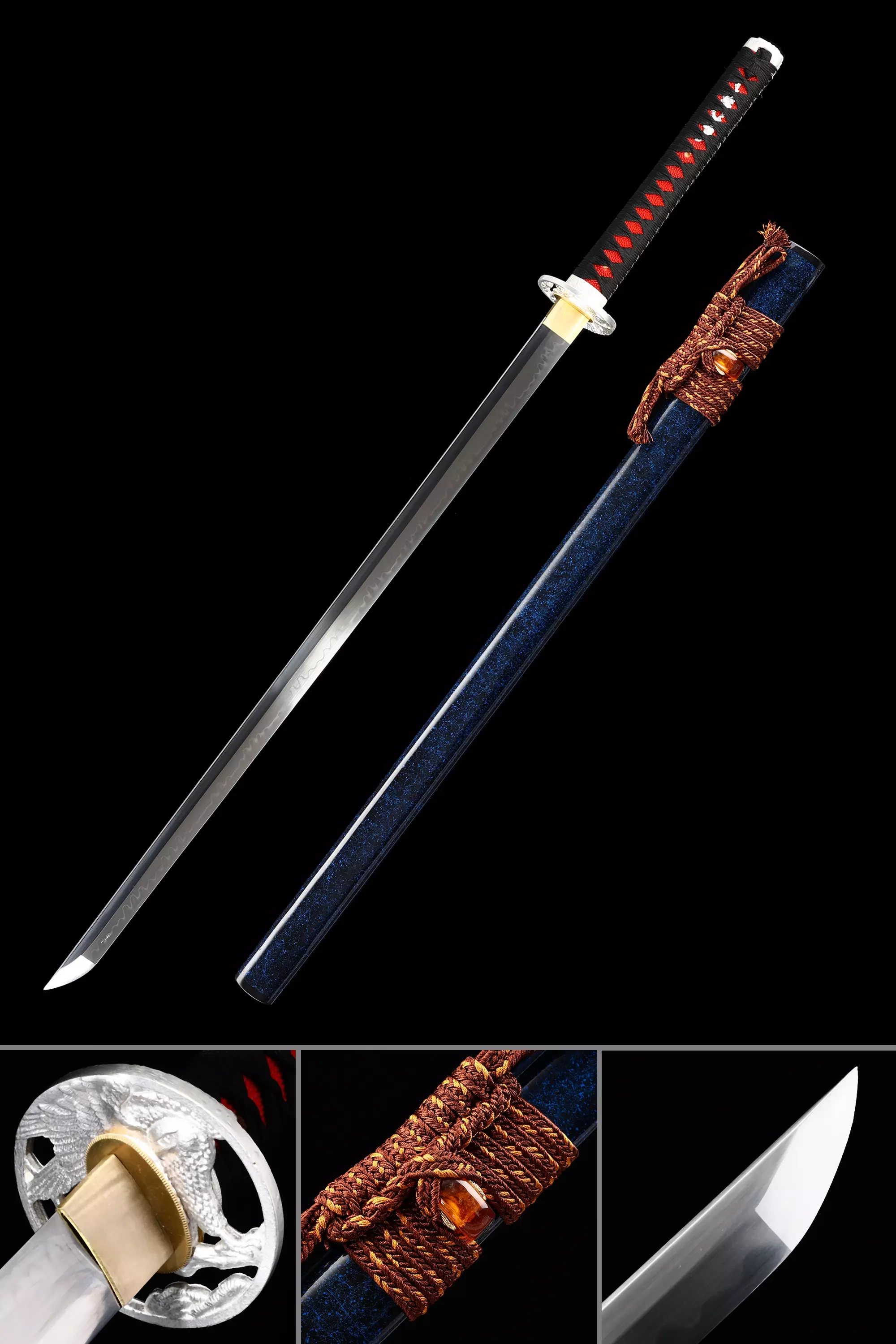 Real Ninja Sword | Handmade Japanese Ninjato Ninja Sword Real Hamon ...