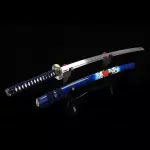 Blue Katana | Handmade Blue Japanese Samurai Sword Clay Tempered ...