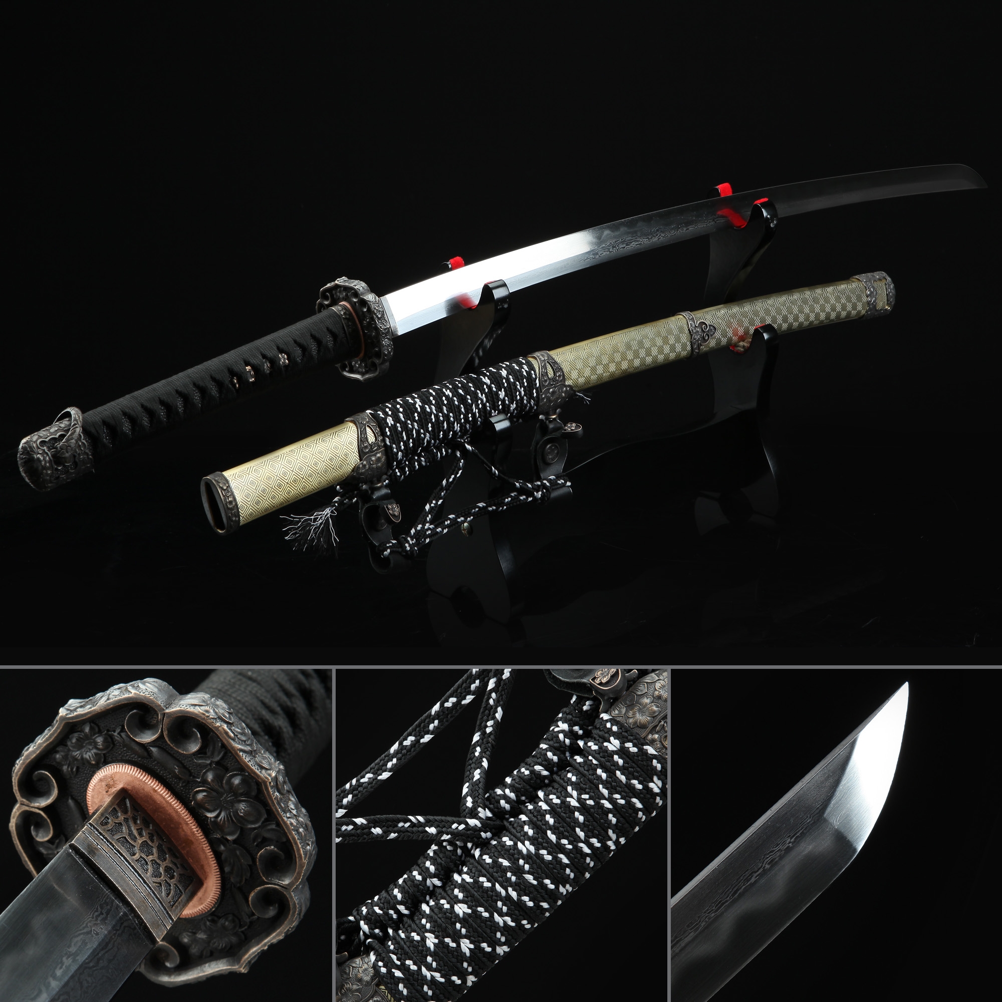 Véritable Hamon En Acier à Motif D'épée Tachi Odachi Japonais Haute ...