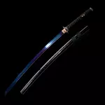 Black And Blue Katana | Handmade Japanese Katana Sword With Blue Blade ...