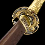 Practice Wooden Katana | Handmade Brown Wooden Blade Unsharpened Katana ...