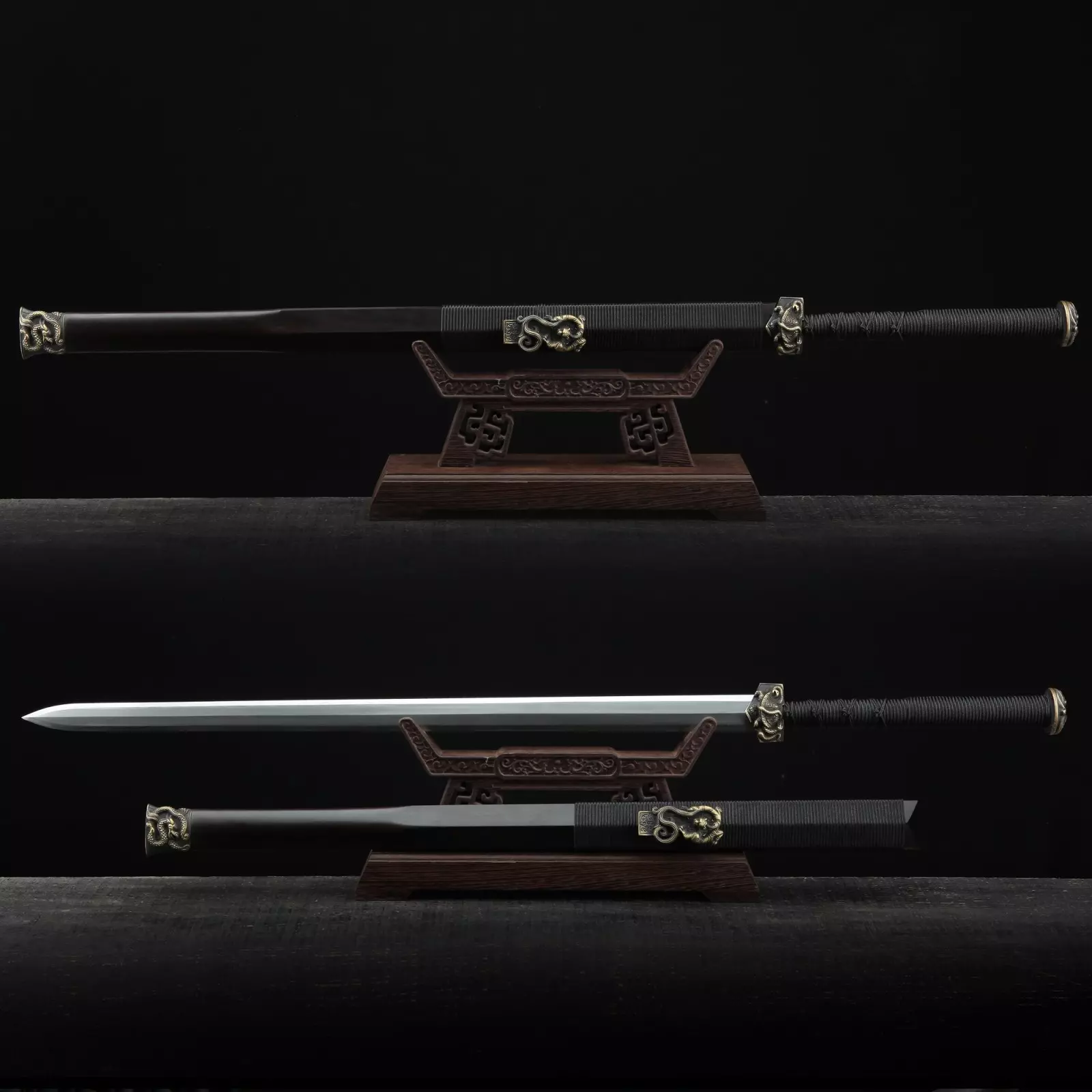 Eight-sided Han Sword | Chinese Han Dynasty God Beast Theme Damascus ...