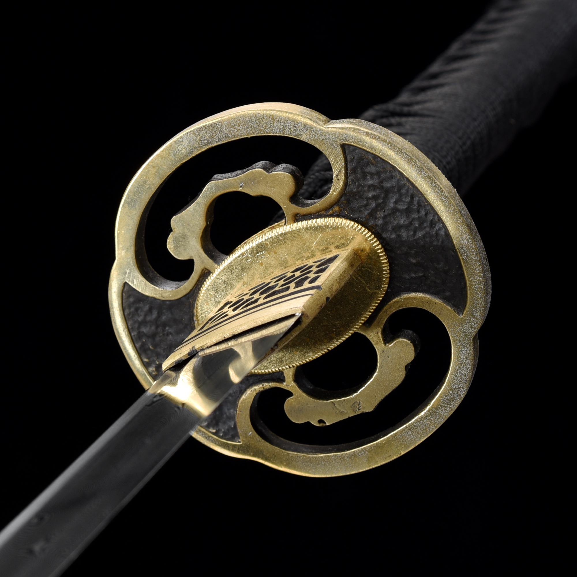 Handmade Pattern Steel Sharpened Real Japanese Katana Samurai Sword ...