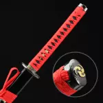 Red Handle Katana | Handmade Japanese Katana Sword 1045 Carbon Steel ...