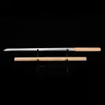 Shikomizue Sword | Full Tang 1090 Carbon Steel Ninjato, Natural Wood ...