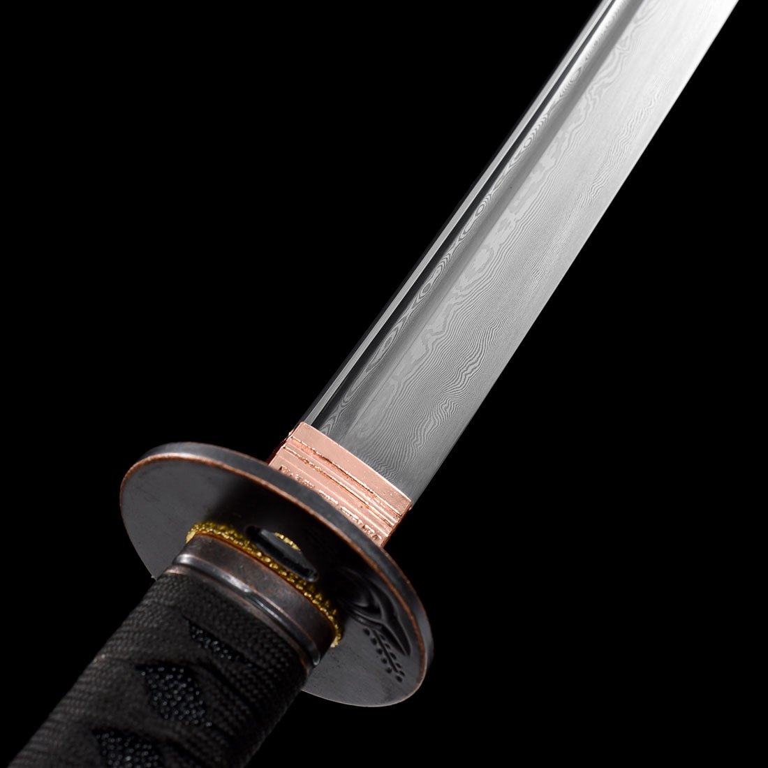 Handmade 608 Damascus Steel Hand Sharpening Katana Samurai Swords With ...