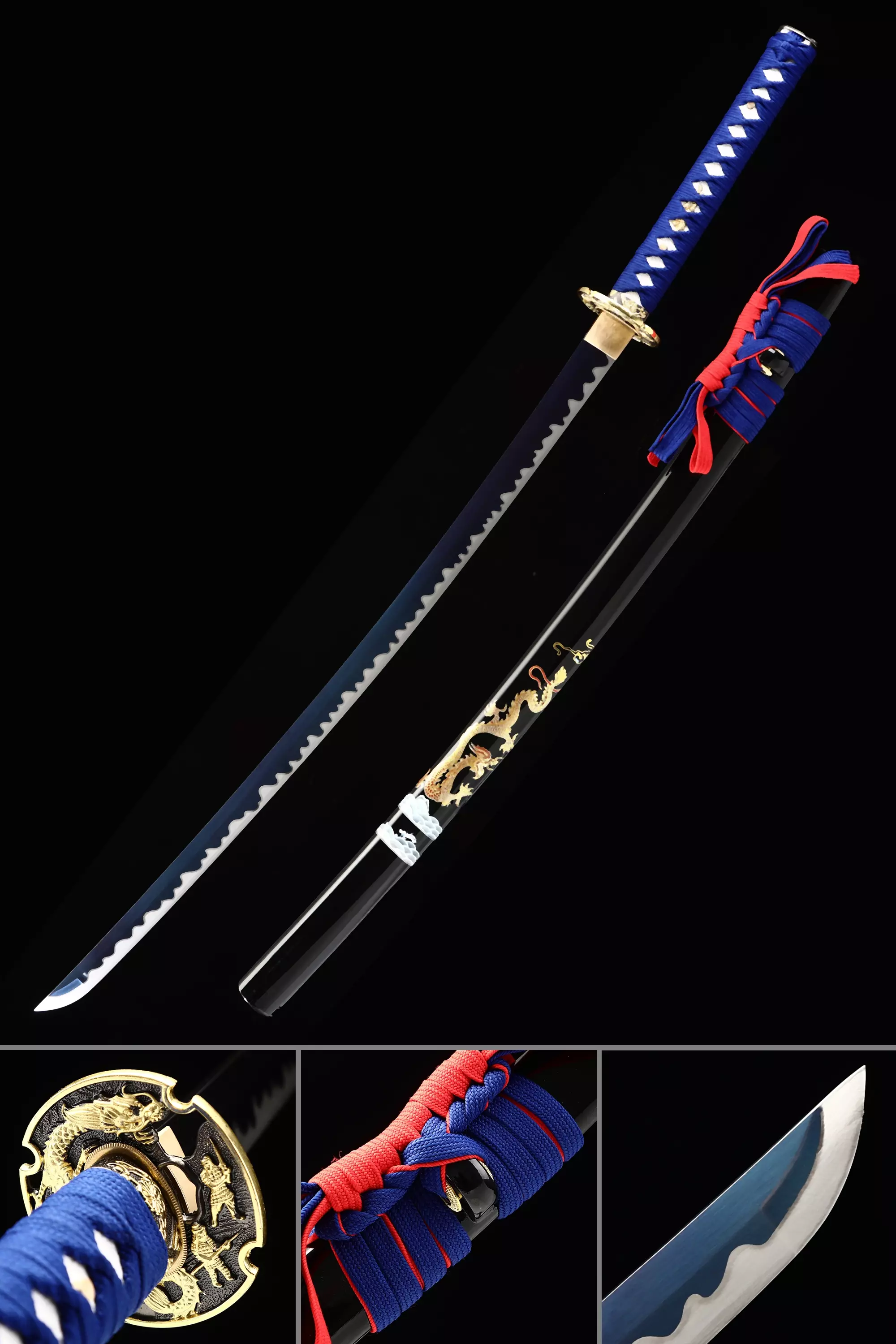 Dragon Katana | Handmade Japanese Katana Sword With Dragon Tsuba ...