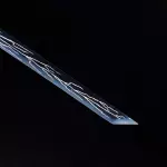 Japanese Straight Sword | Handmade Japanese Straight Sword With Blue ...