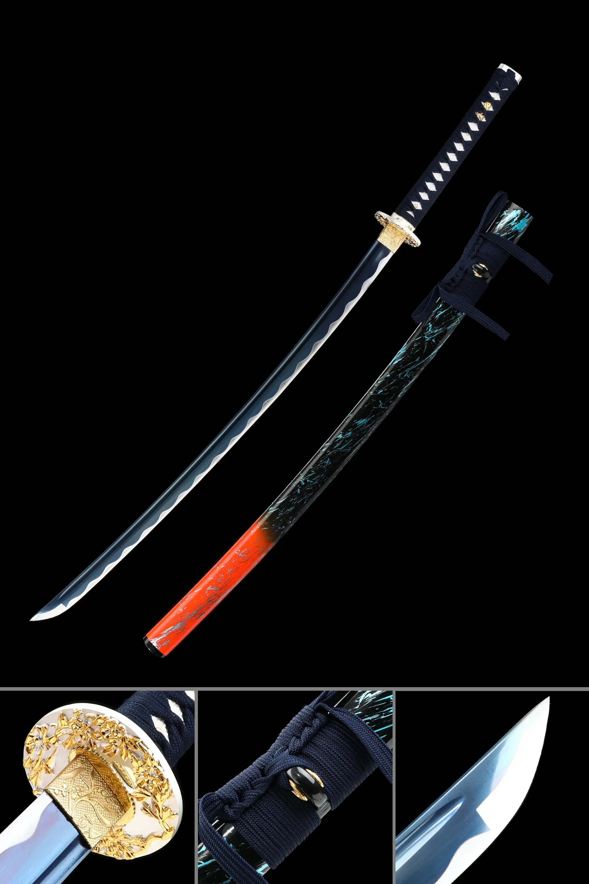 Katana Sword | Handmade 1060 Carbon Steel Full-tang Katana Sword ...