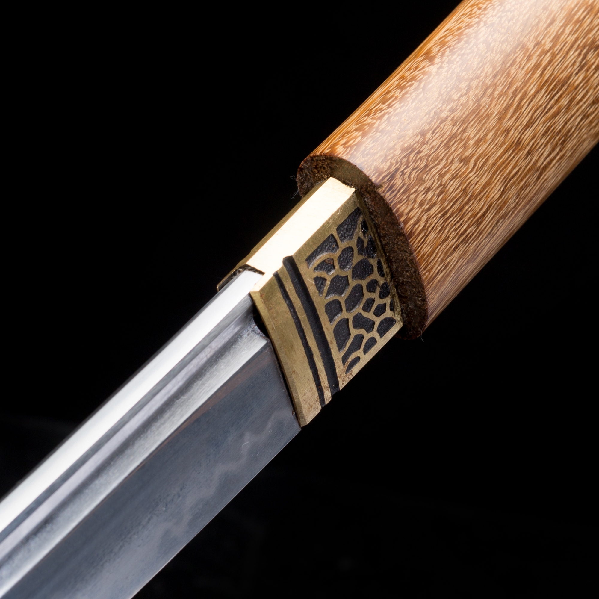 Handmade T10 Carbon Steel Real Hamon Japanese Shirasaya Katana Samurai ...