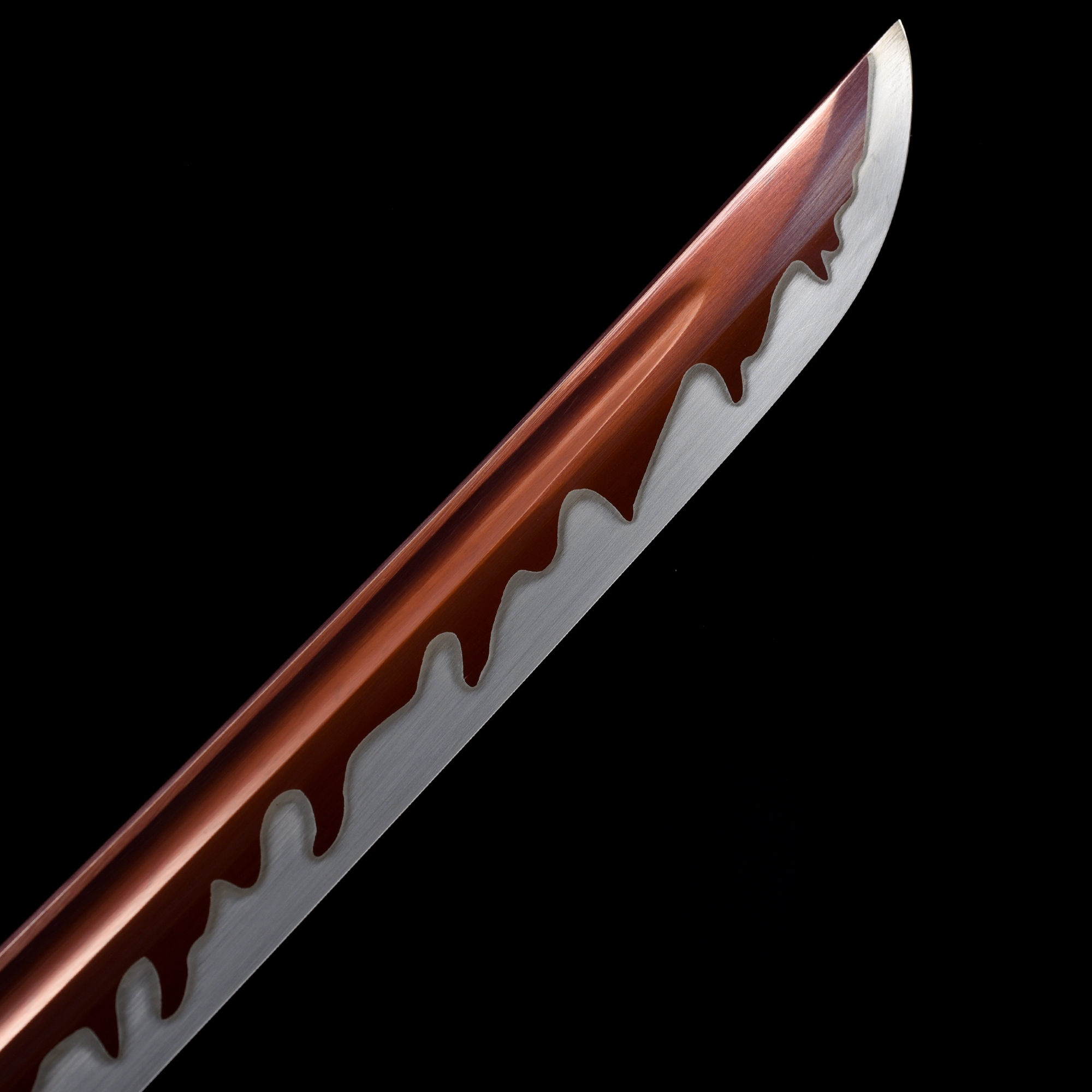 Handmade High Manganese Steel Red Blade And Dragon Tsuba Japanese ...