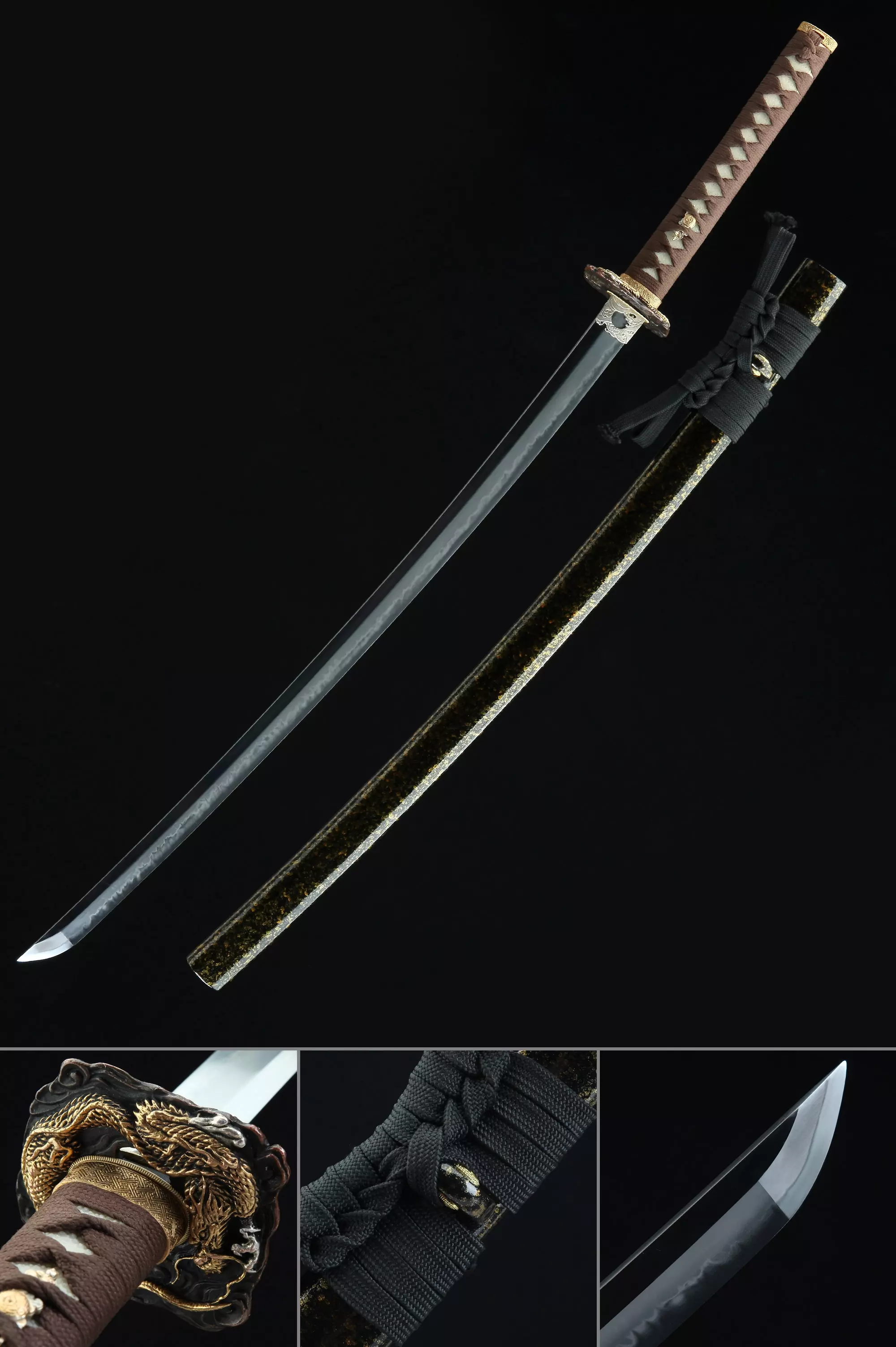 Clay Tempered Katana | Handmade Japanese Katana Sword Clay Tempered ...
