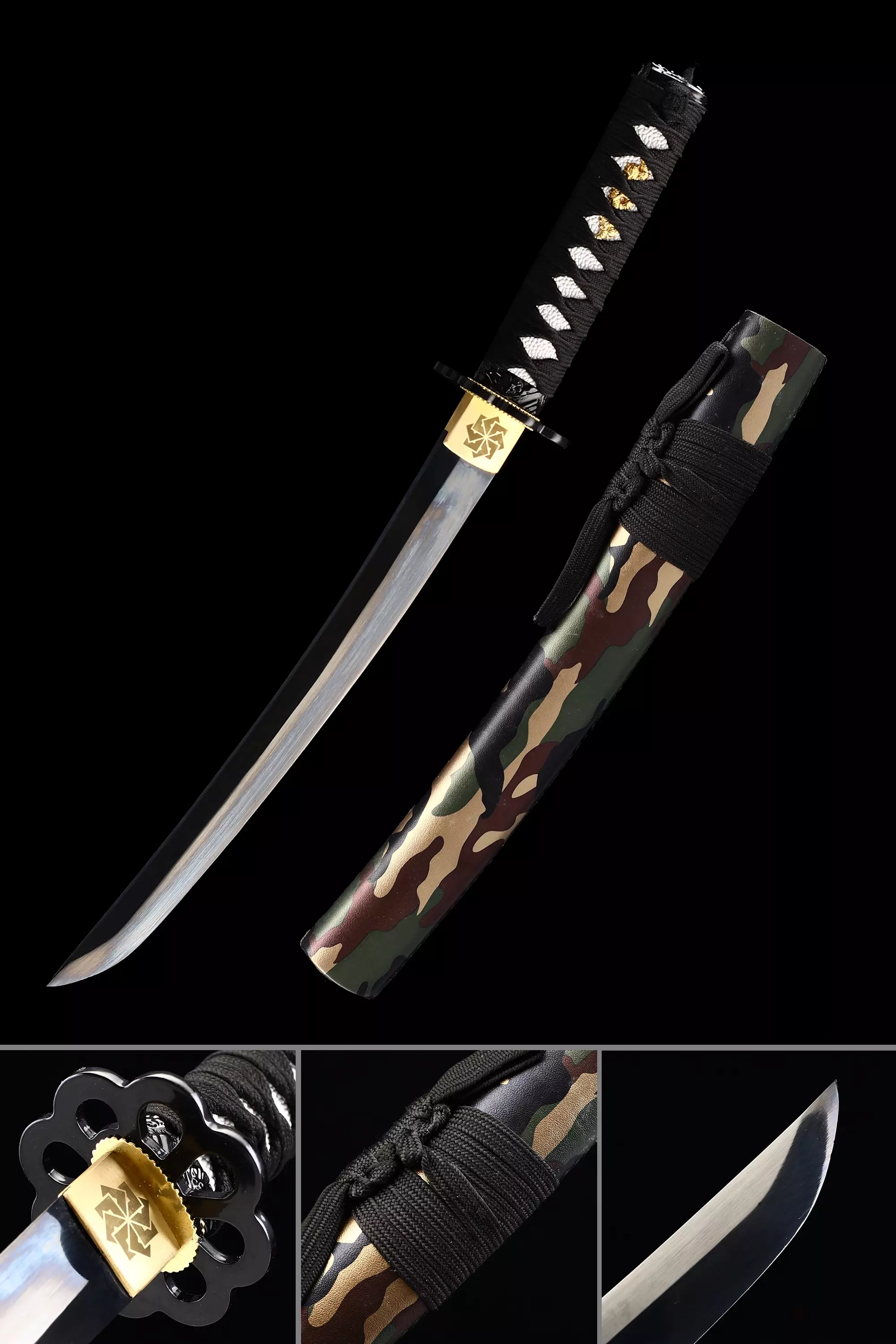 Japanese Tanto | Handmade Japanese Tanto Sword With Camouflage Scabbard ...