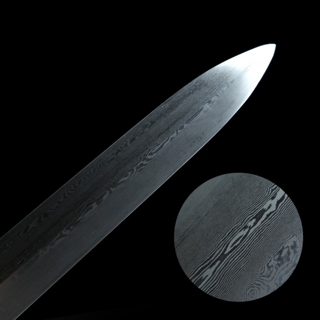 Japanese Double Edged Straight Sword Honshu Boshin Double Edge Sword