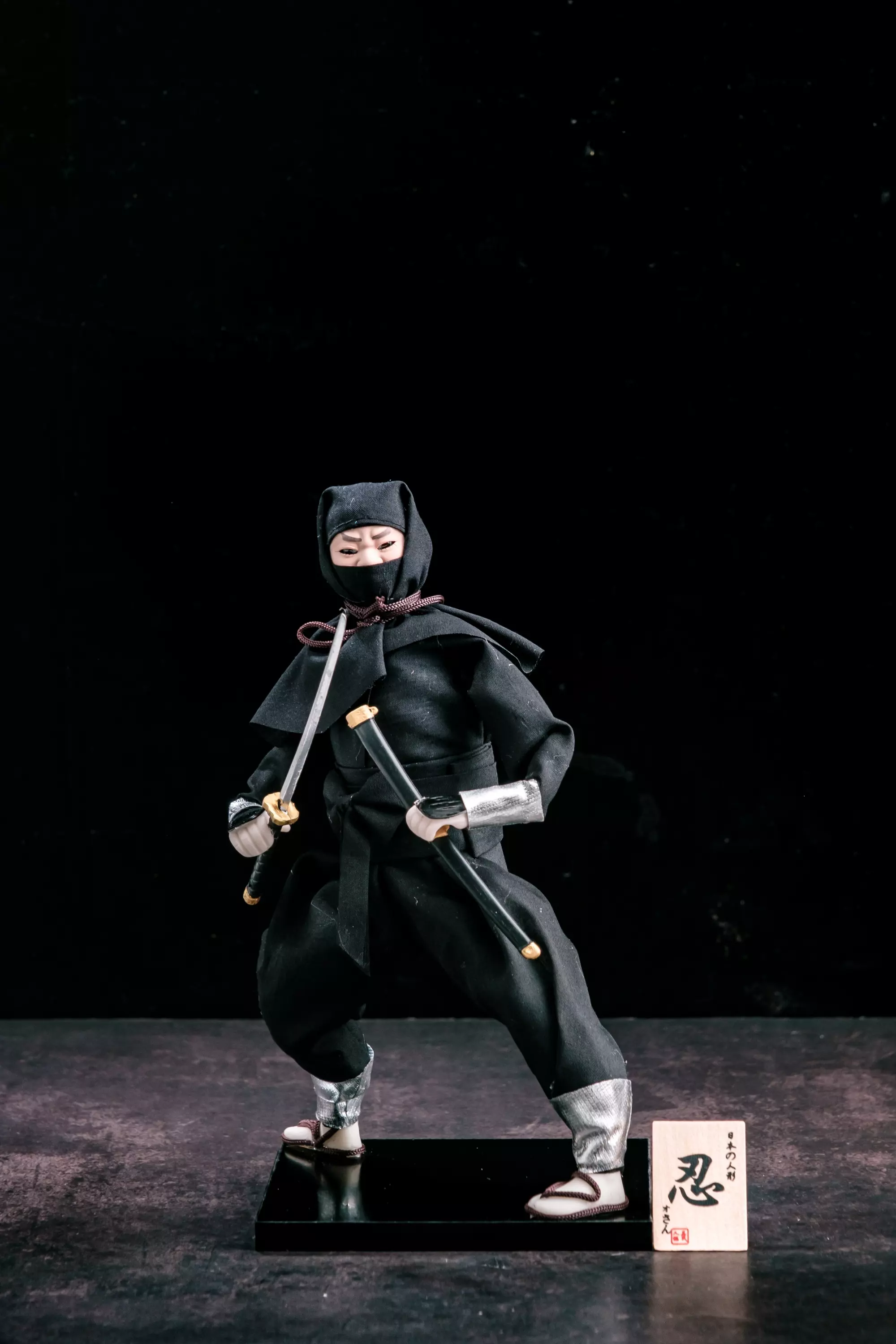 Ninja Doll | Japanese Ninja Warrior Figure Doll With Black Uniform ...
