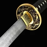 T10 Katana | Folded Melaleuca Steel Katana with Hand-Painted Floral ...