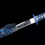 Blue Ninja Sword | Manganese Steel Ninjato with Blue Lightning Saya and ...