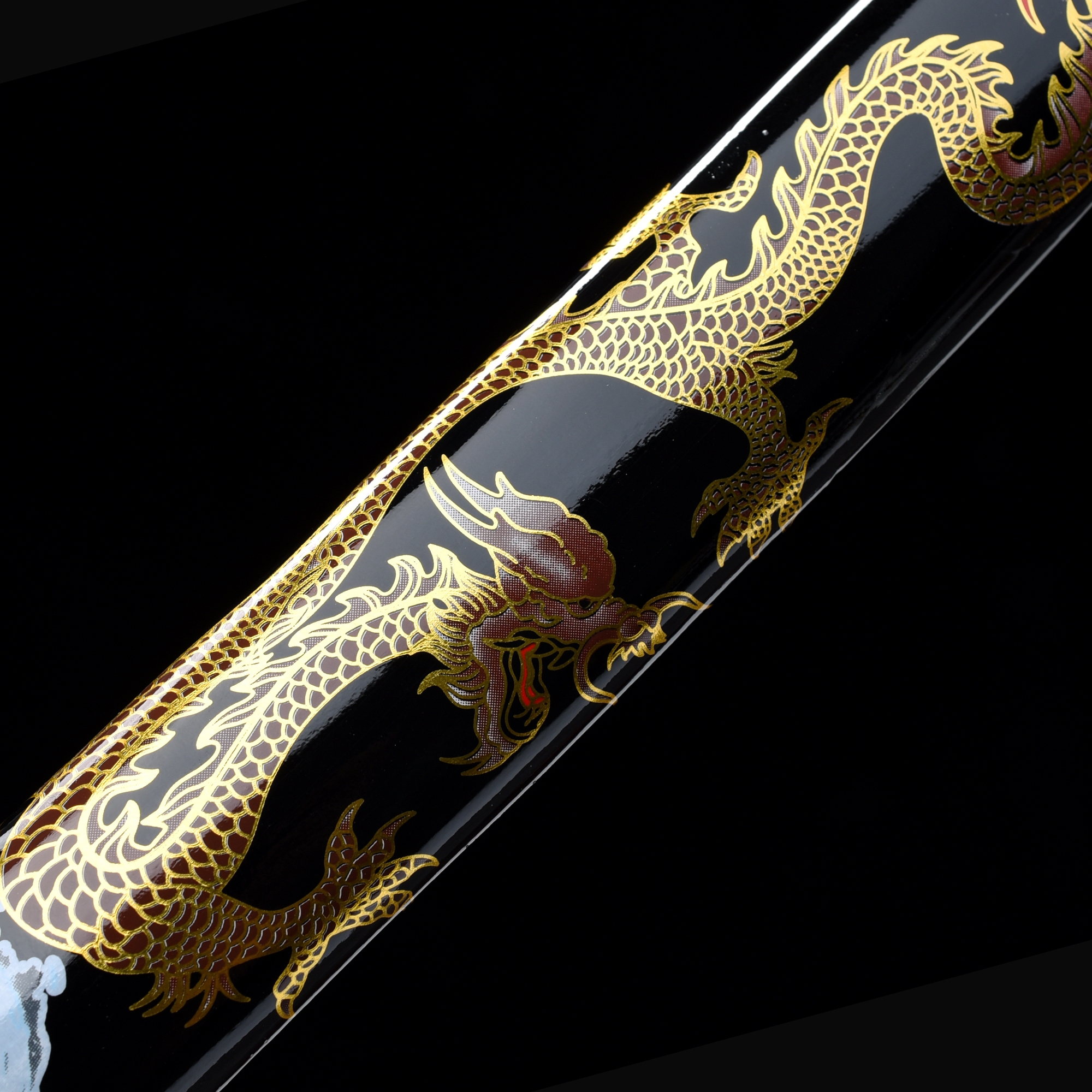 Handmade Pattern Steel Sharpened Real Japanese Katana Samurai Sword ...