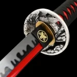 1095 Carbon Steel Katana | 1095 Carbon Steel Katana with Red-Chrome ...