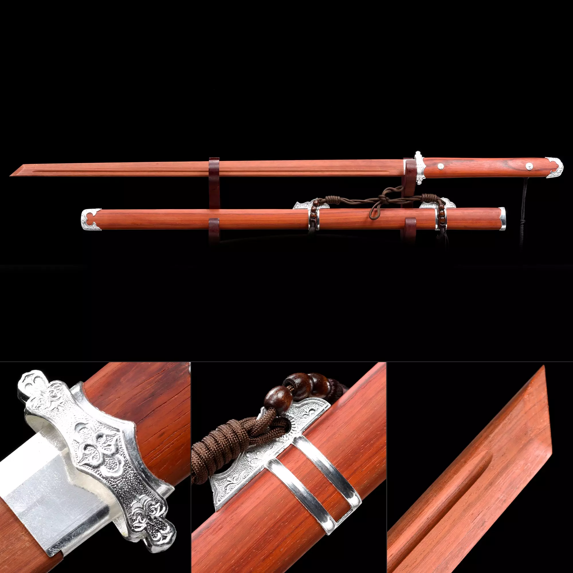 Wooden Ninjato | Handmade Rosewood Blade Unsharpened Japanese Ninjato ...