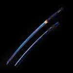 Katana à Lame Bleue | Épée Katana Japonaise Faite à La Main En Acier Au ...