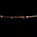 Red Blade Katana | Handmade Japanese Samurai Sword High Manganese Steel ...