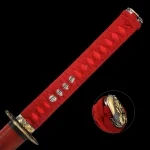 Purple Blade Katana | 1060 Carbon Steel Katana with Purple Blade in Red ...